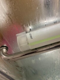 Hair in soap dispenser