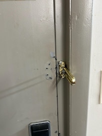 The door lock was broken