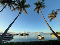 View from our room's patio at sunrise