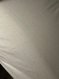 When I got sheets, they had weird spots.
