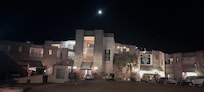 Exterior of hotel at night