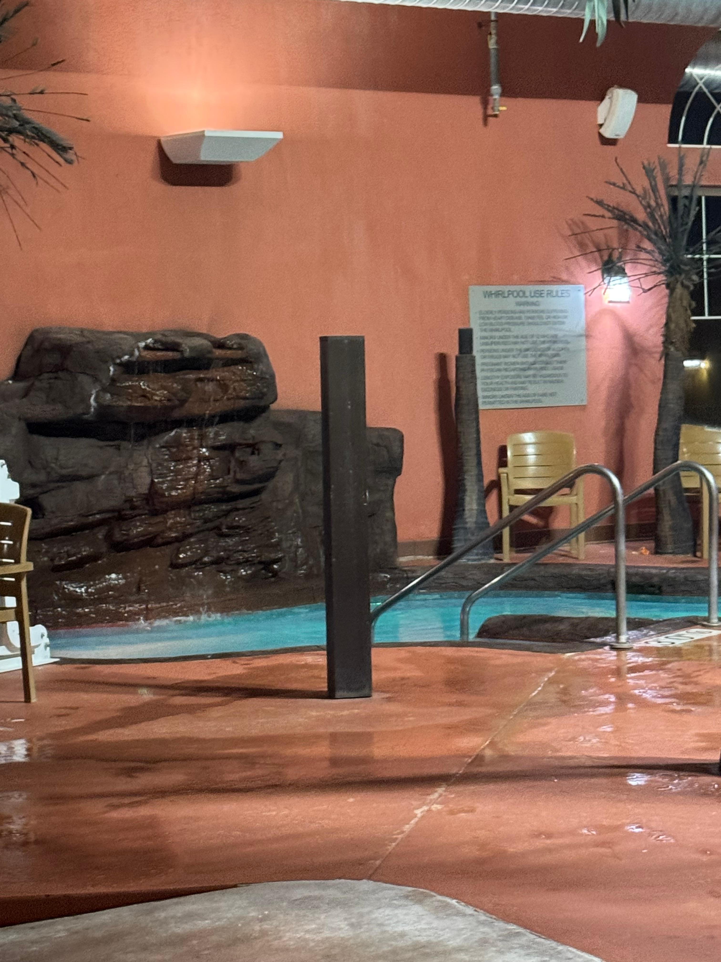 All of the things that were supposed to spray water was broken in half and just left open to the public to see 