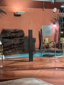 All of the things that were supposed to spray water was broken in half and just left open to the public to see