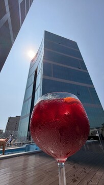 Um drink gelado, refrescante e cheio de sabor, perfeito para ser apreciado à beira da piscina, onde cada gole combina com o sol, a leveza do momento e a sensação de puro relaxamento. 🍹✨