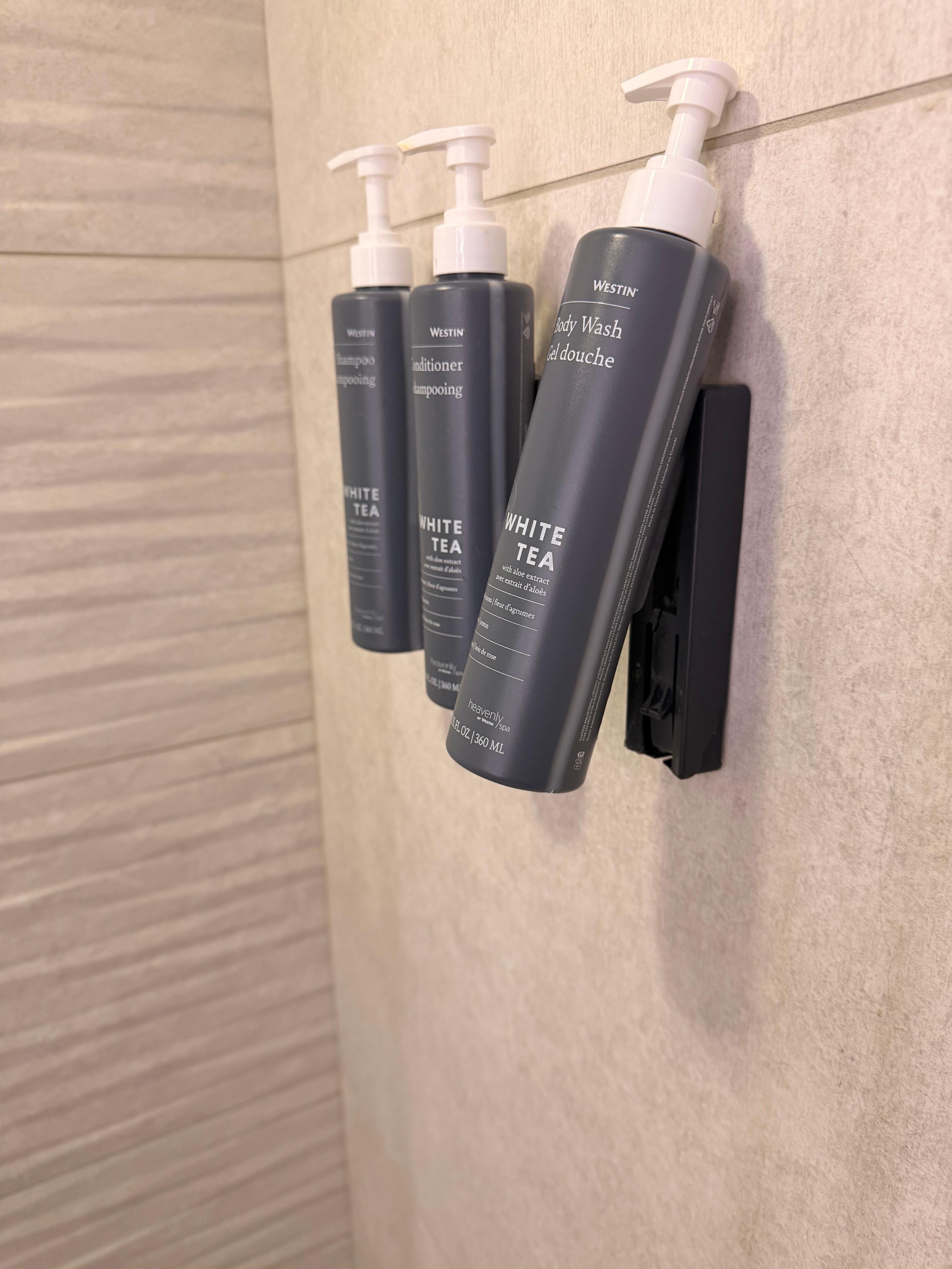 Empty free provided bath products 