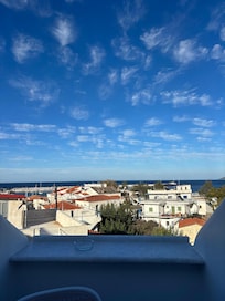 View out tiny balcony