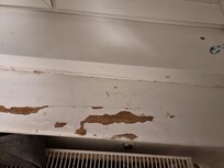 Water damage to windowsills