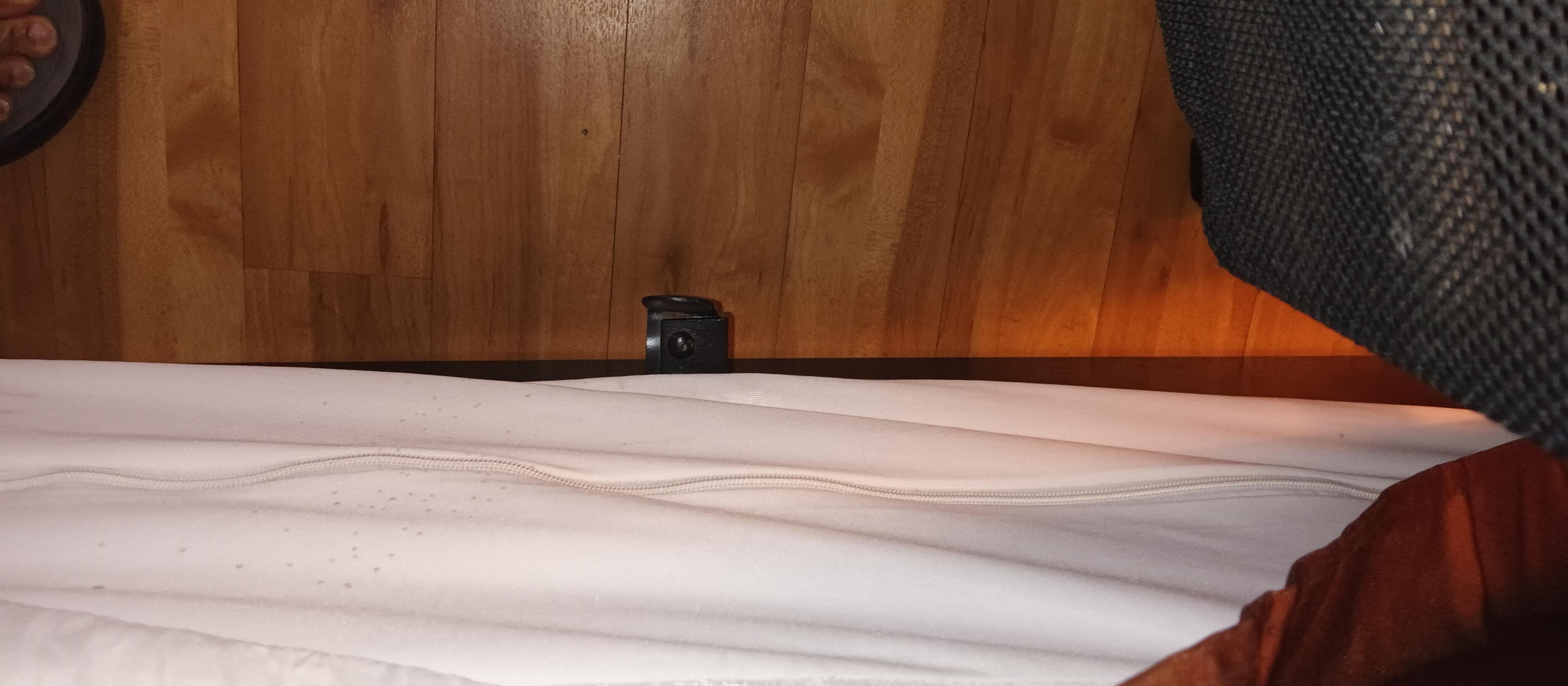 Metal parts are sticking out in all bedrooms 