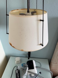 Bedside lamp…nasty.