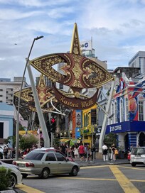 Open air market between hotel and Central Market