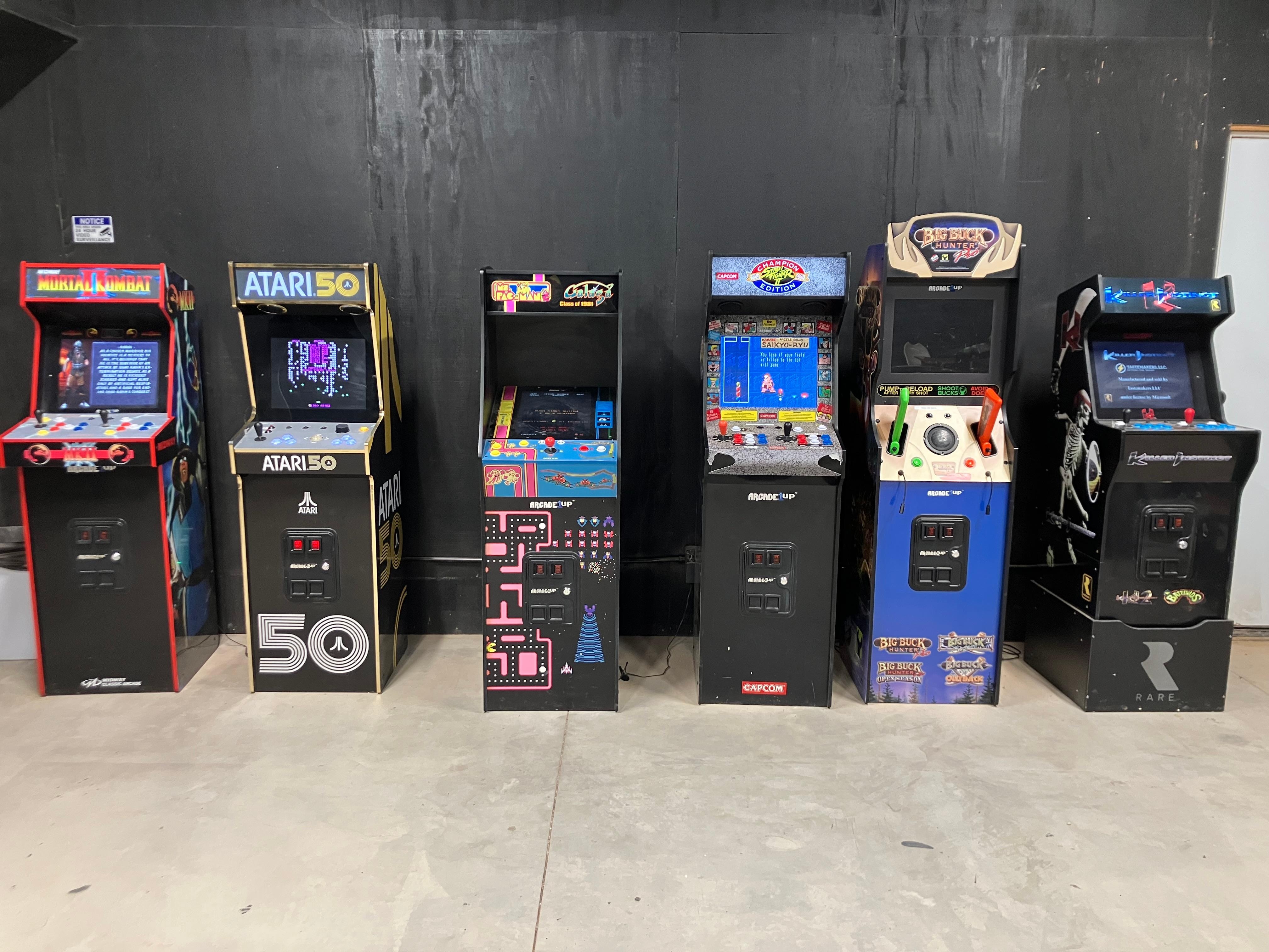 Free play arcade was an unanticipated attraction. 