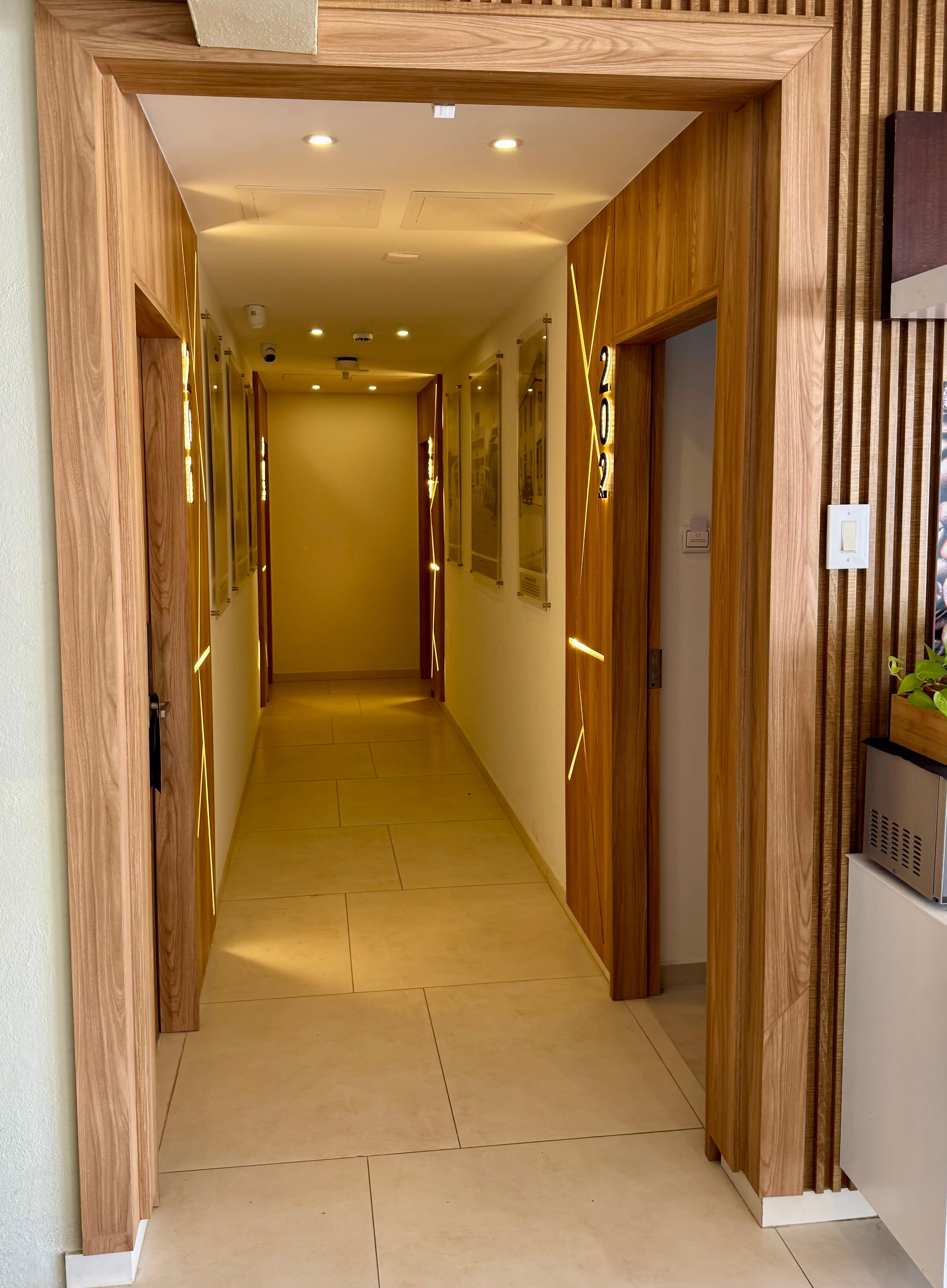 New hallway lighting