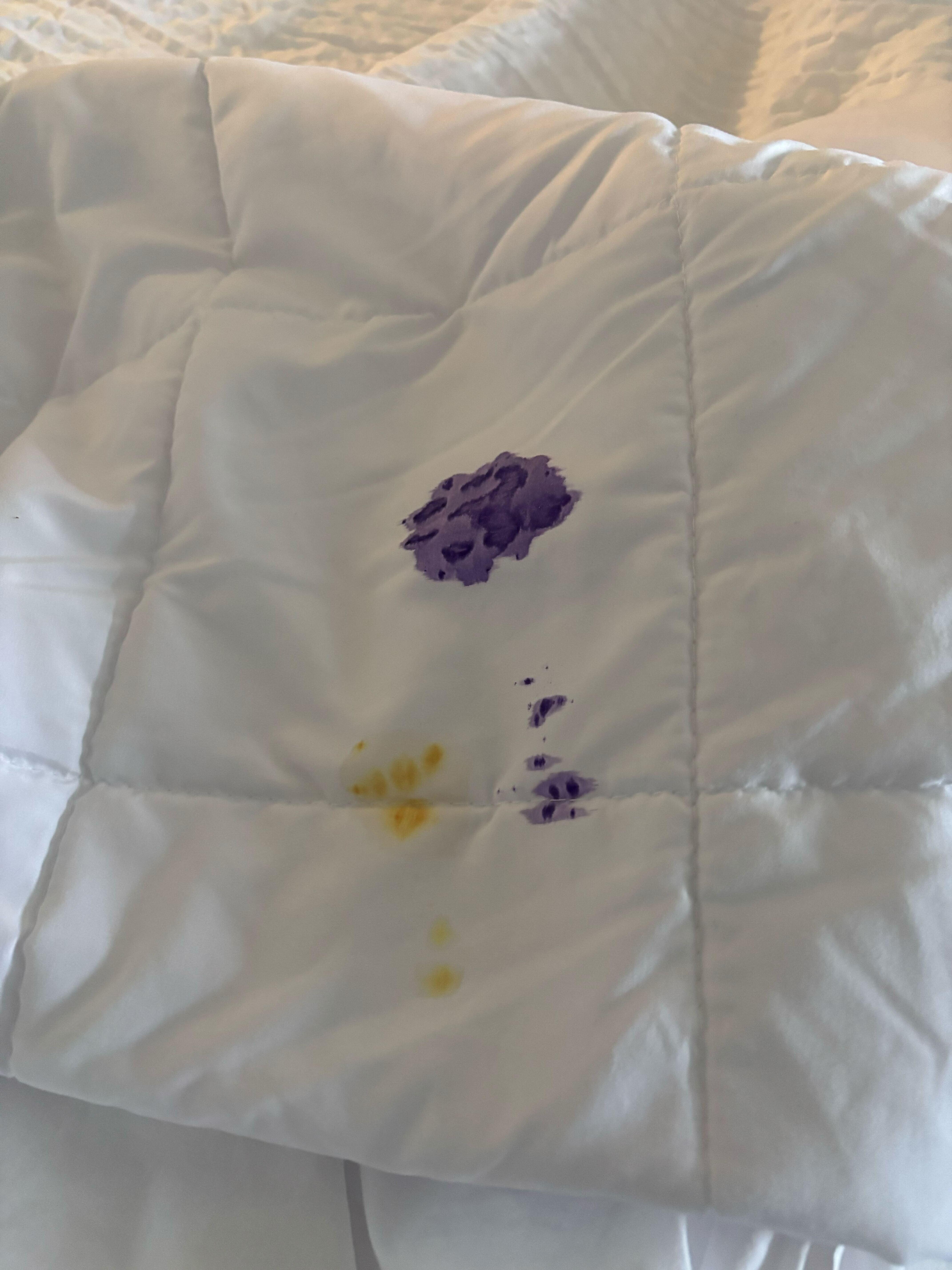 Underside of comforter