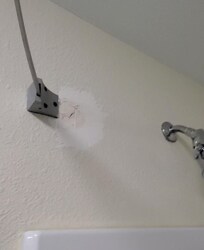 Shower wall damage