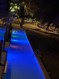 The pools that you can only swim in if you select one of those rooms. But the main pool is also lovely.