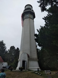Not near llwaco, but an example of the lighthouses. This one is at Westport.