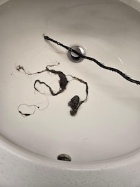 No one came to clear the sink. I did it.