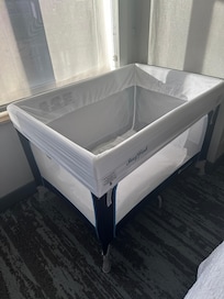 Clean and comfortable pack and play for baby