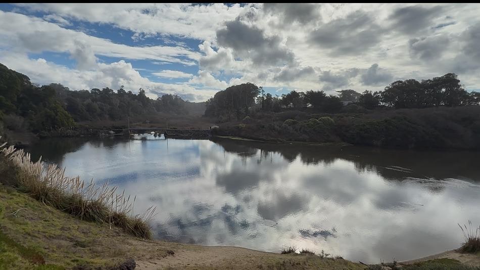 A morning view from the balcony.