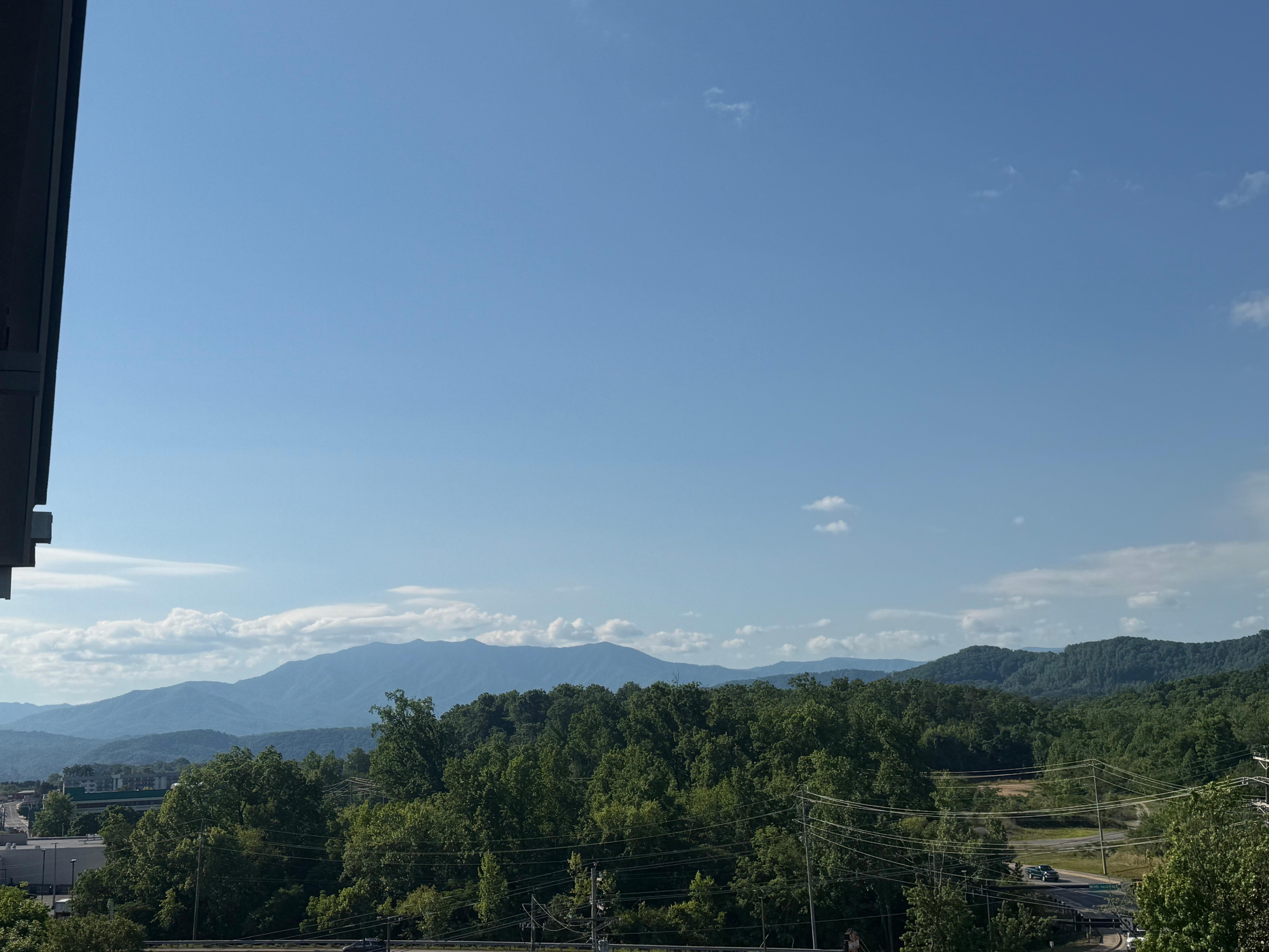 View from our room balcony 