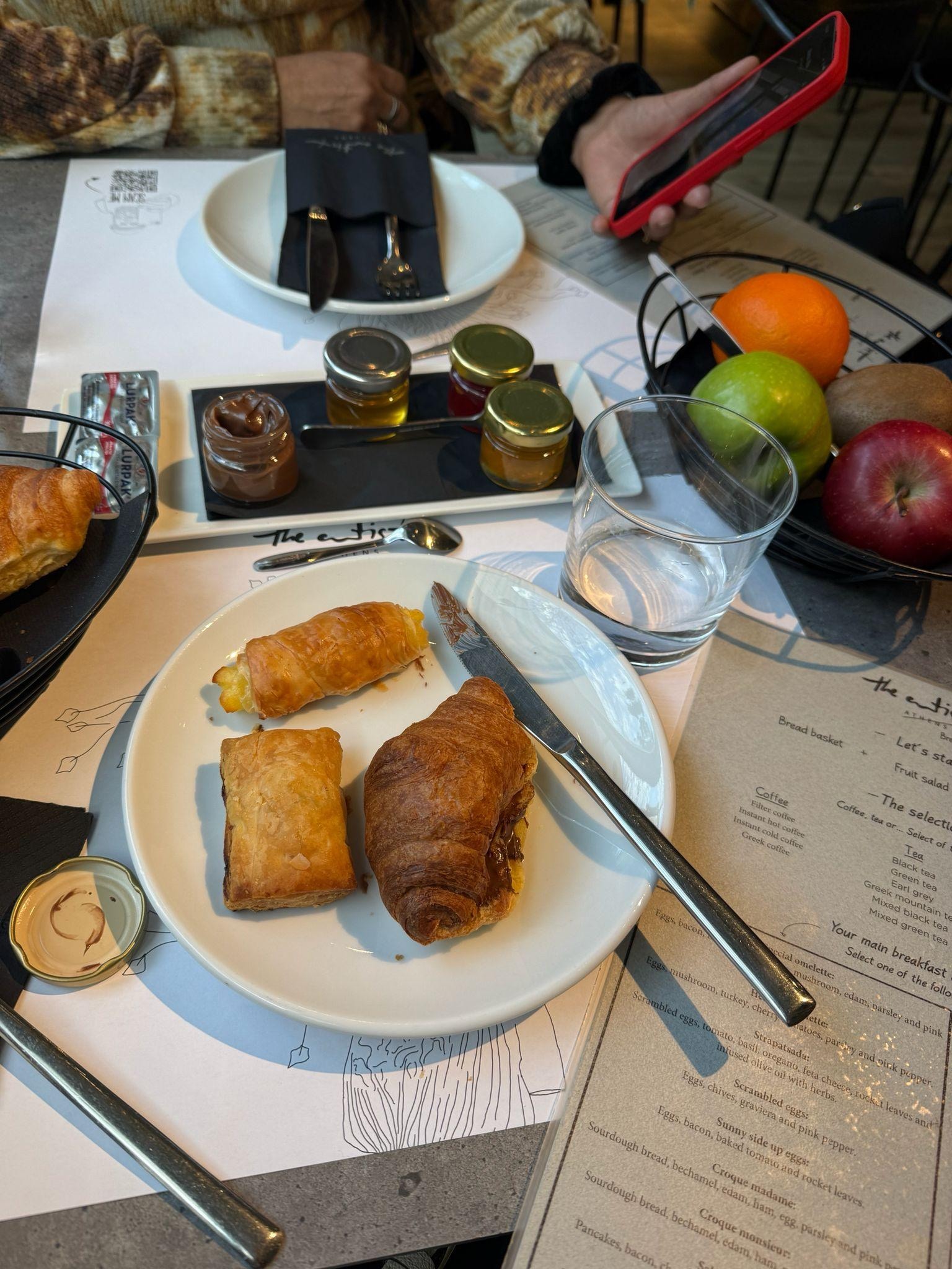 El desayuno muy rico