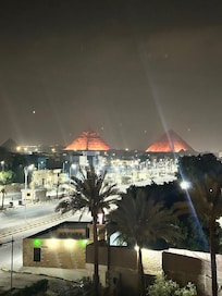 View from the room at night