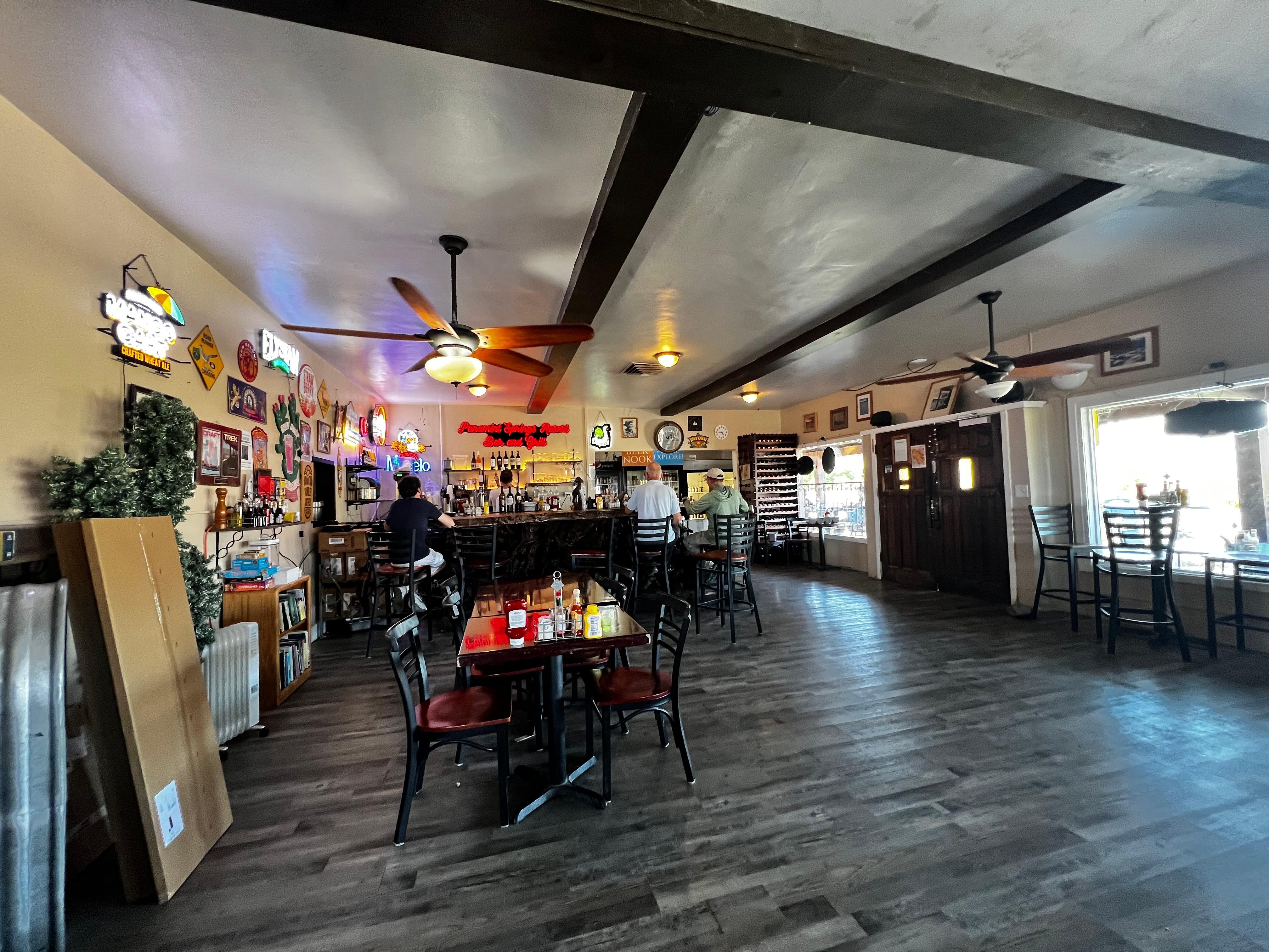 This is the restaurant and bar. Great seating outdoors as well.