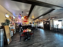 This is the restaurant and bar. Great seating outdoors as well.