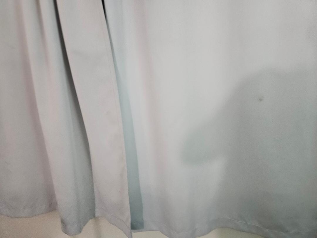 shower curtain covered in mould