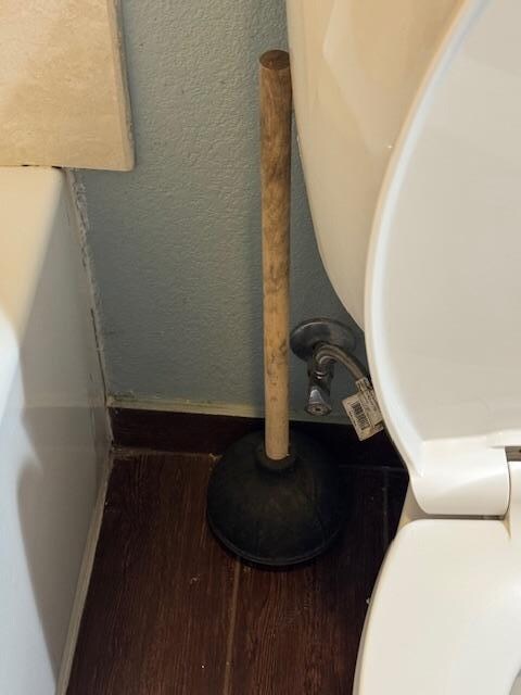 This was a new one for me.  A plunger provided.  Also it is dirty.
