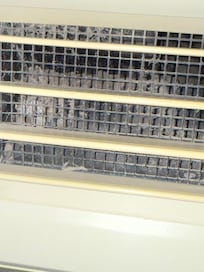 Ptech unit filled with dust and mold.