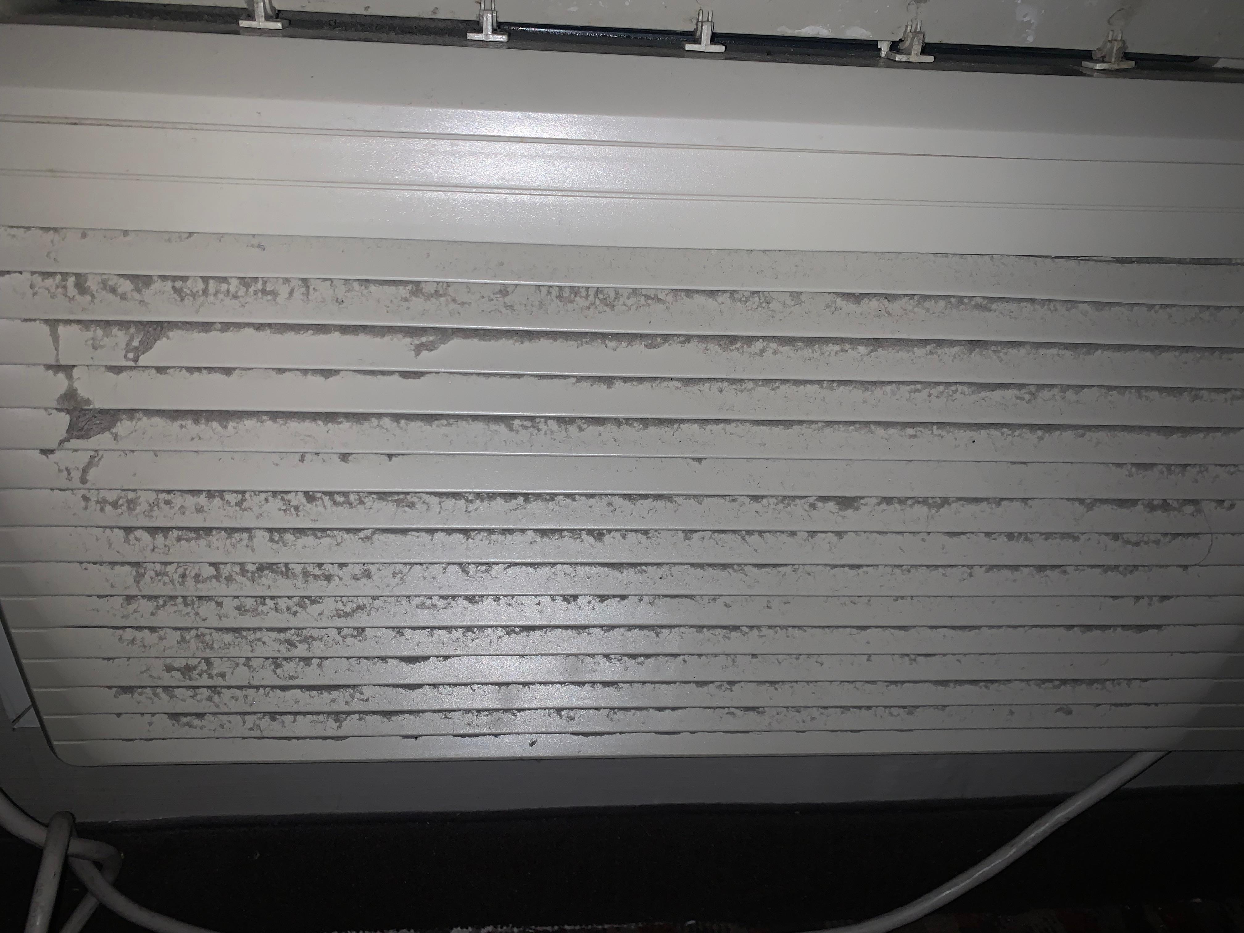 Ac/heater in room completely filthy 