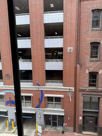 Not a view of Boston, just an alley and parking garage for $450 per night