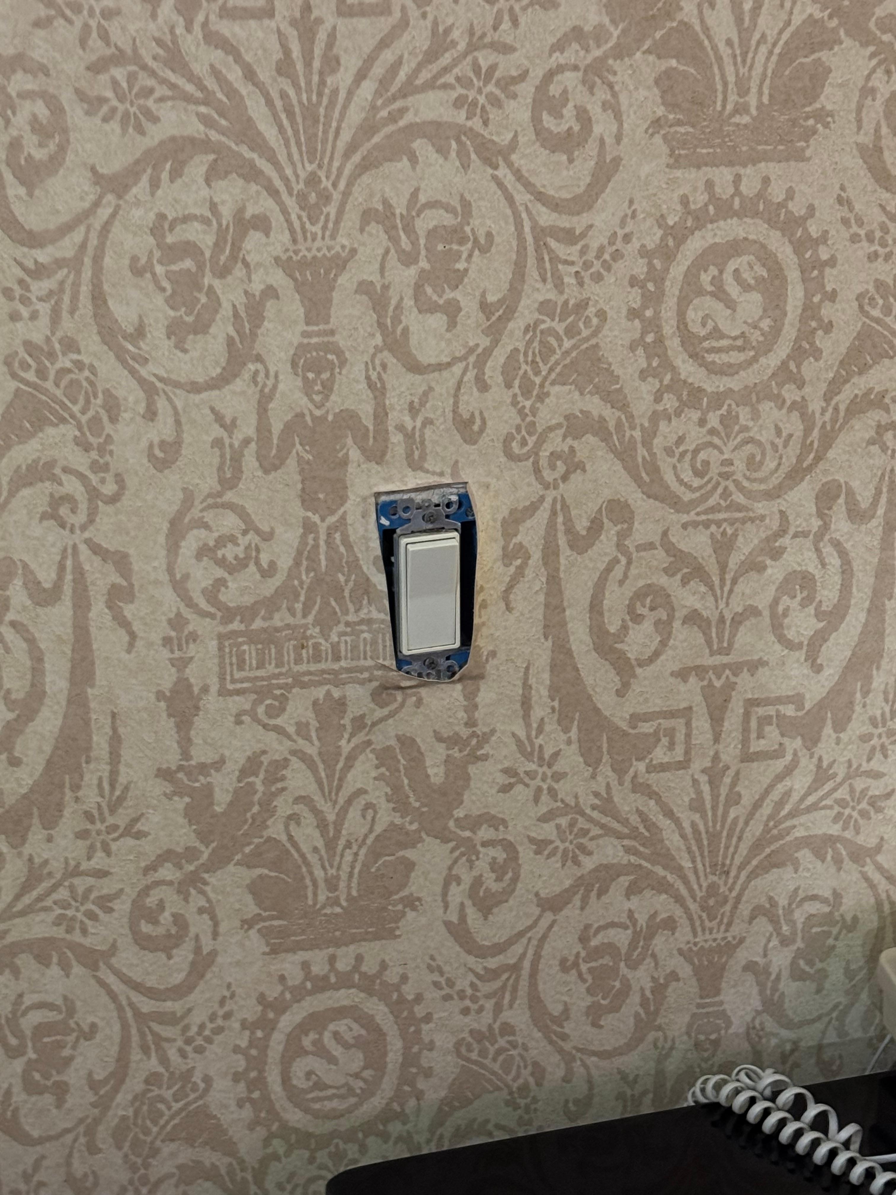 Broken light panel