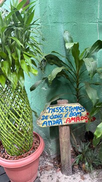 Todo cantinho tem uma frase inspiradora.