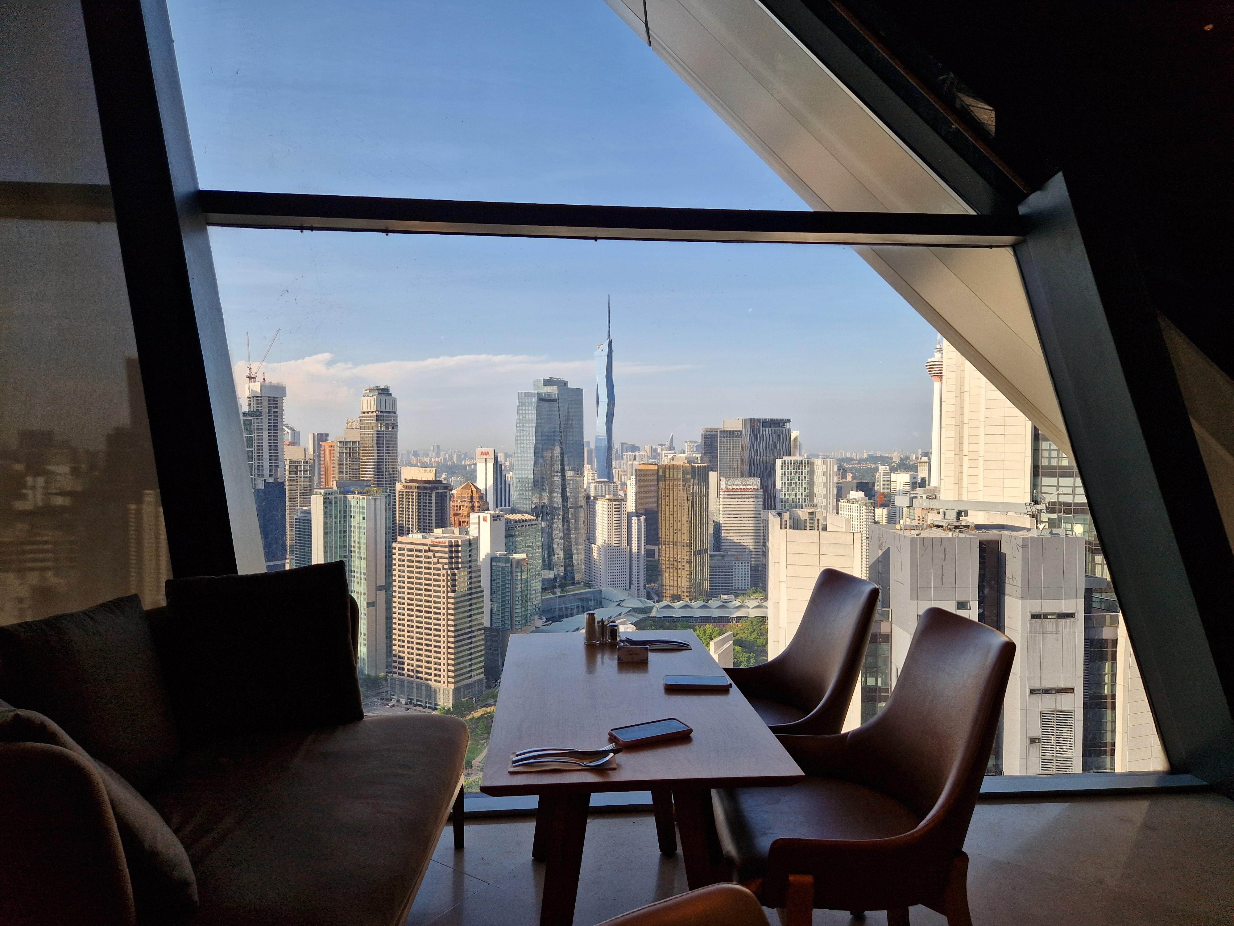 View from the breakfast restaurant 