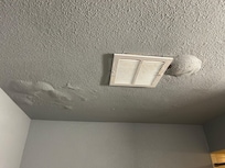 Bathroom ceiling water damage