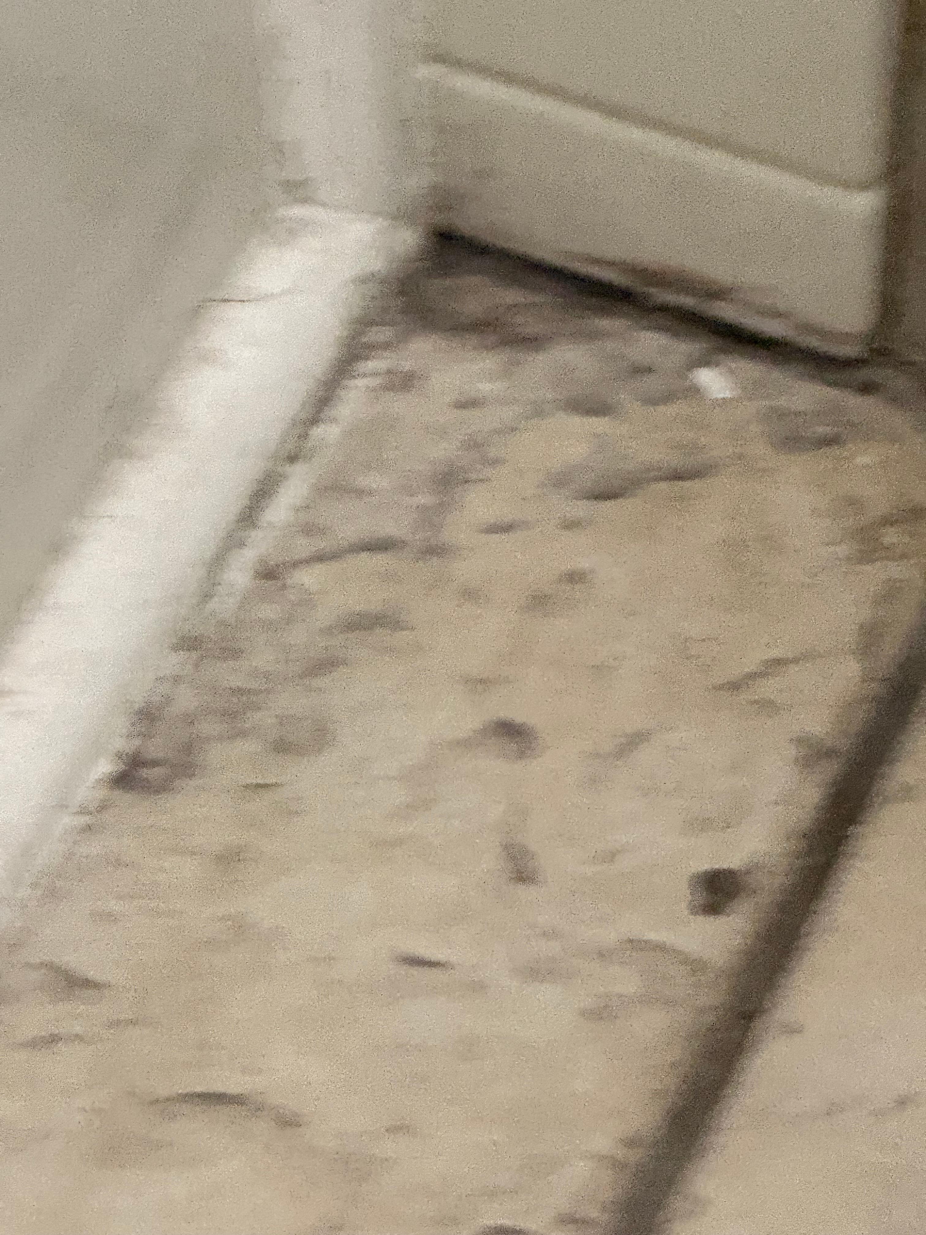 This is in the corner of the bathroom