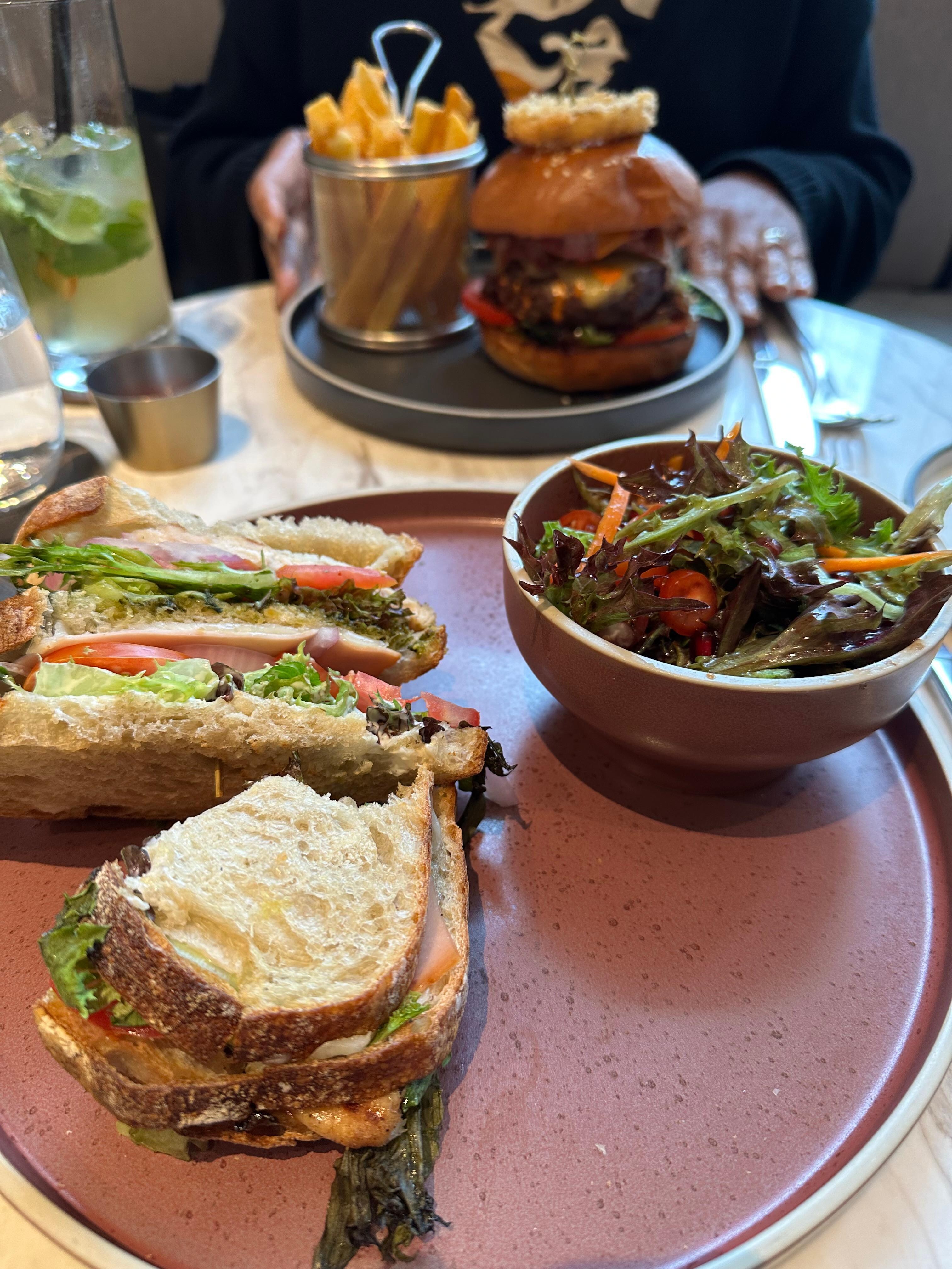 Chicken BLT from the hotel lobby restaurant 