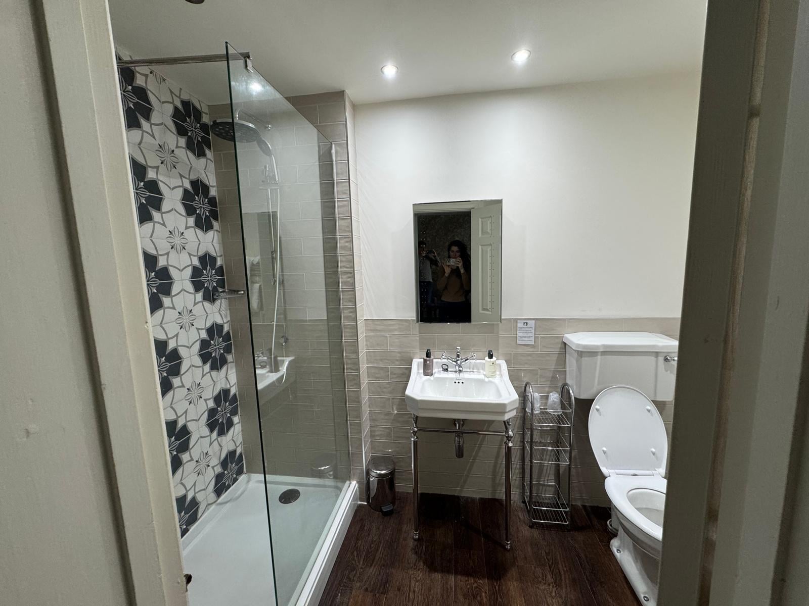 Actual room: the bathroom