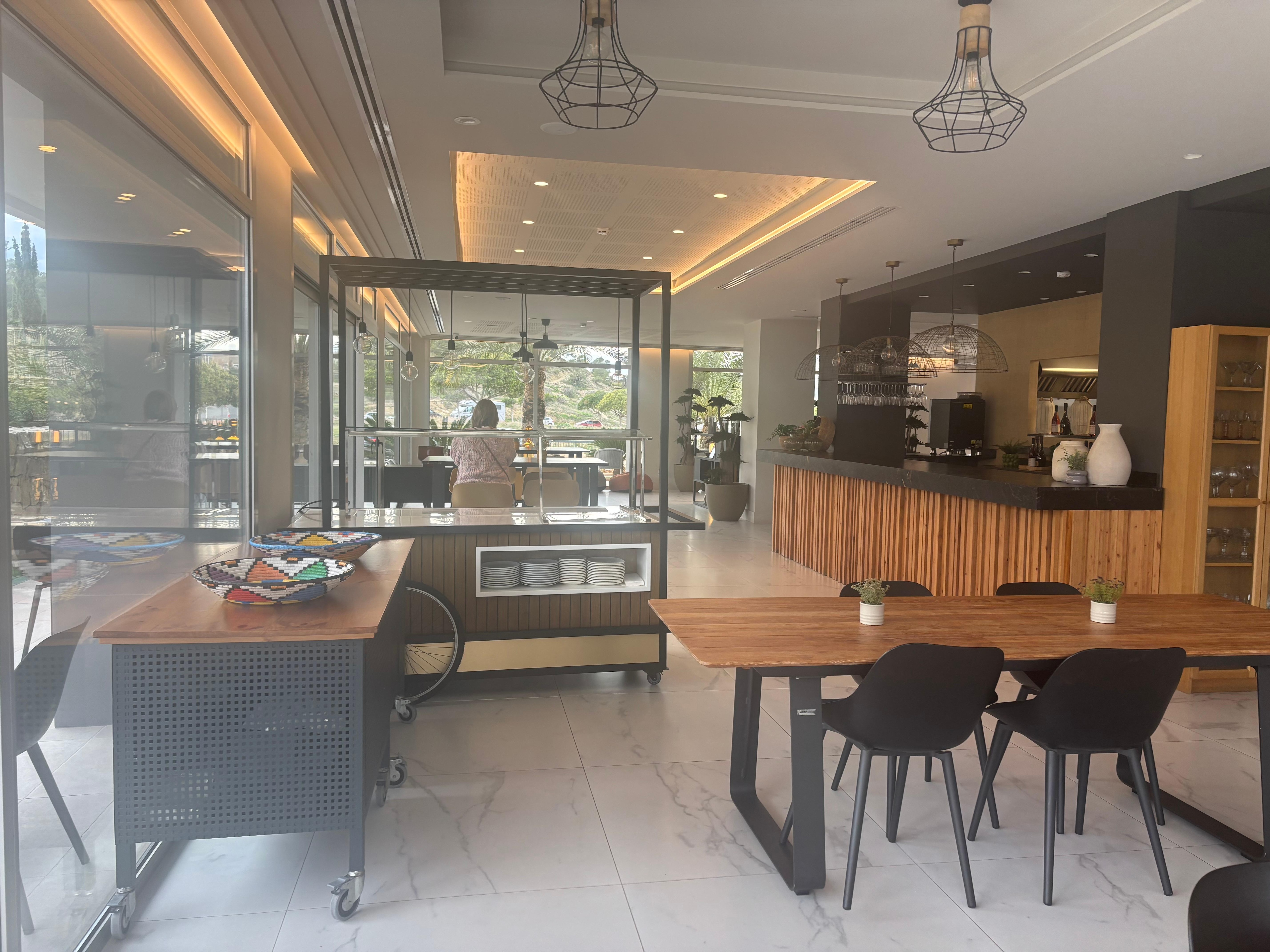 Eating area in hotel