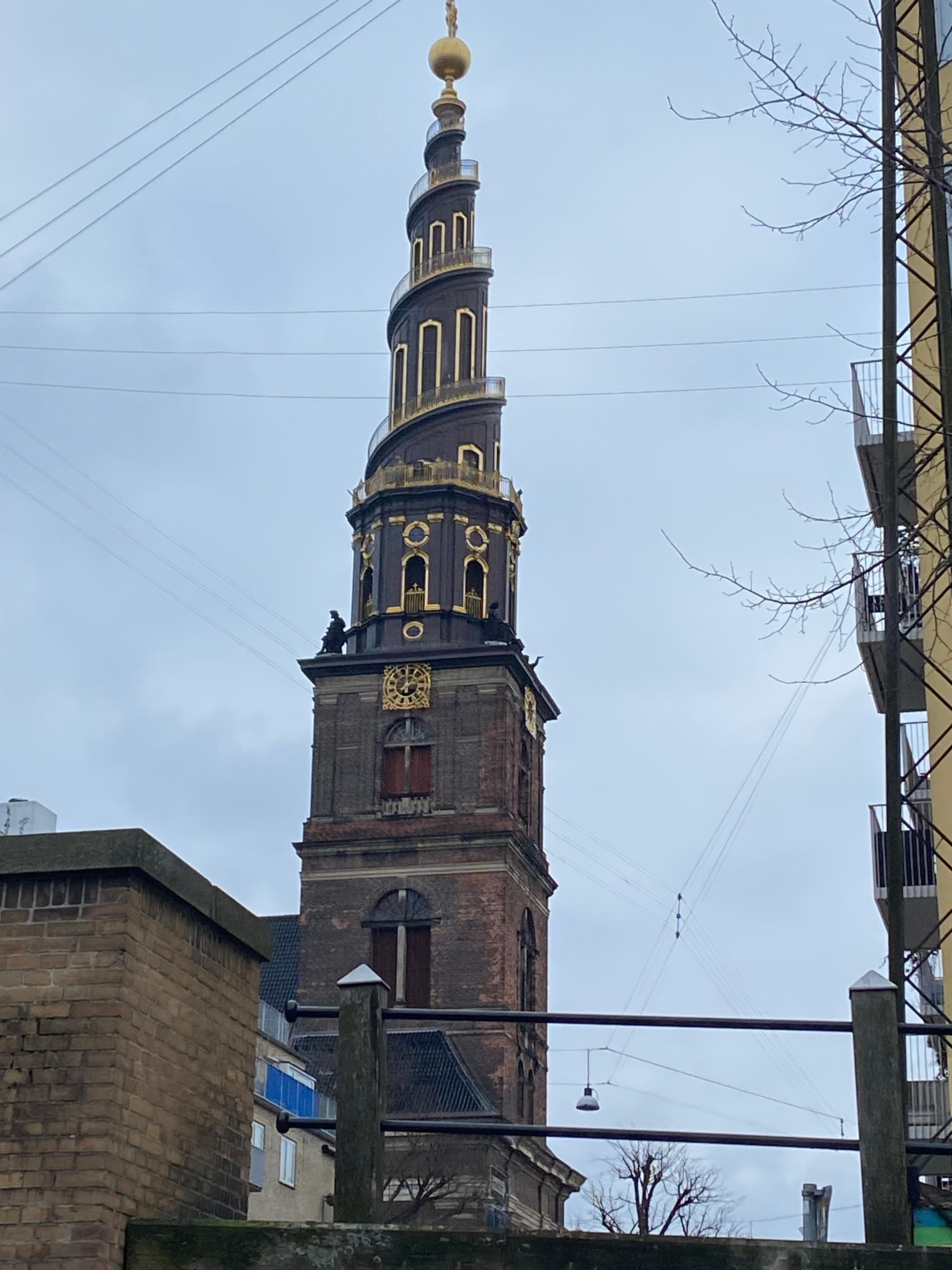 Vue de l’église Notre Sauveur de Copenhague 