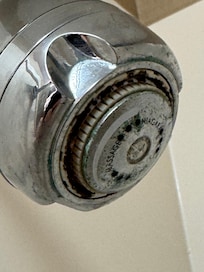 A rusty showerhead