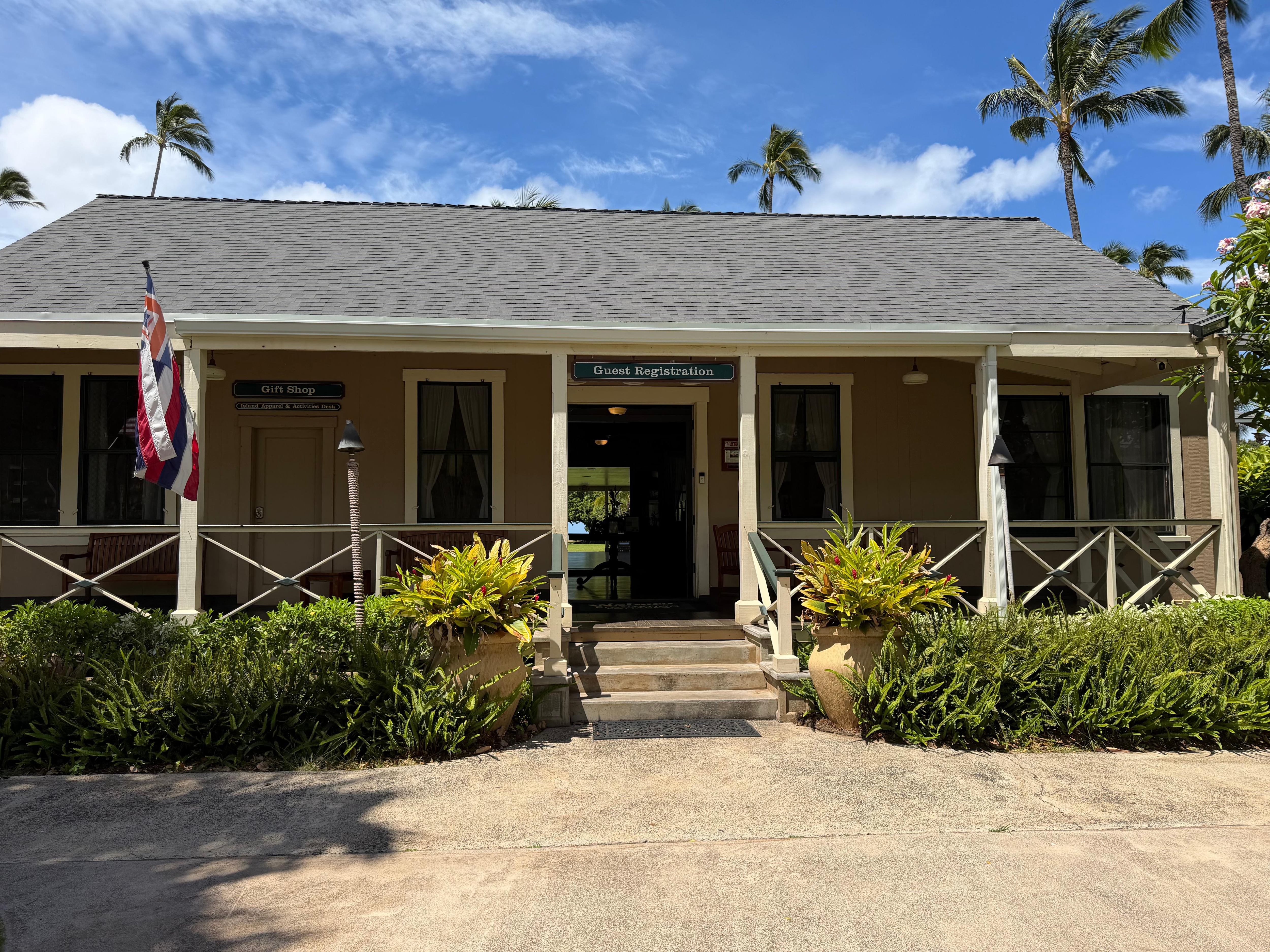 Registration and Gift Shop at front entrance of property