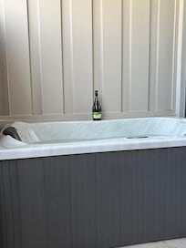 Their Hot Tub; Our Prosecco