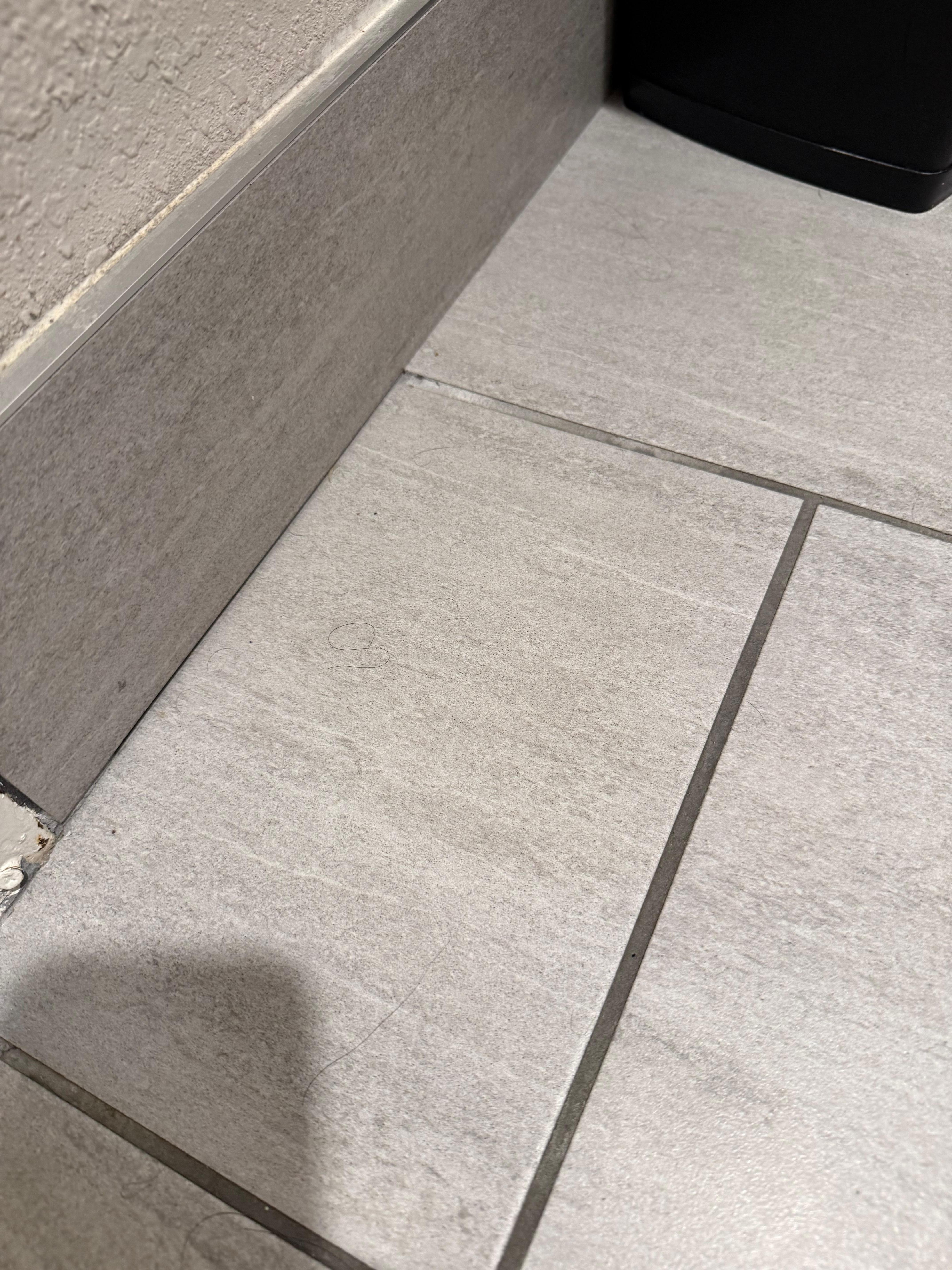 Hairs in the bathroom