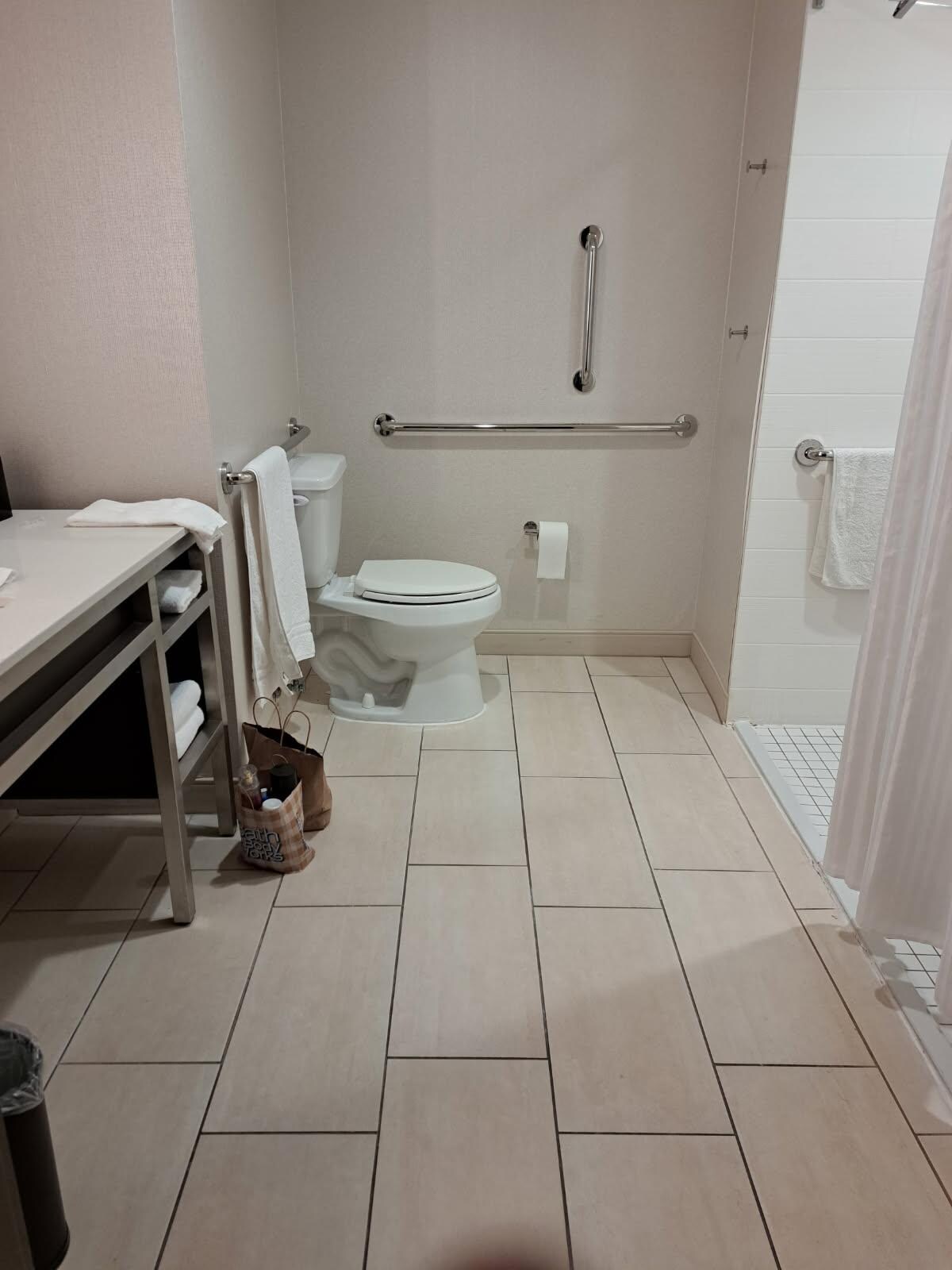 My mom liked the bench seat but the shower attachments were subpar 