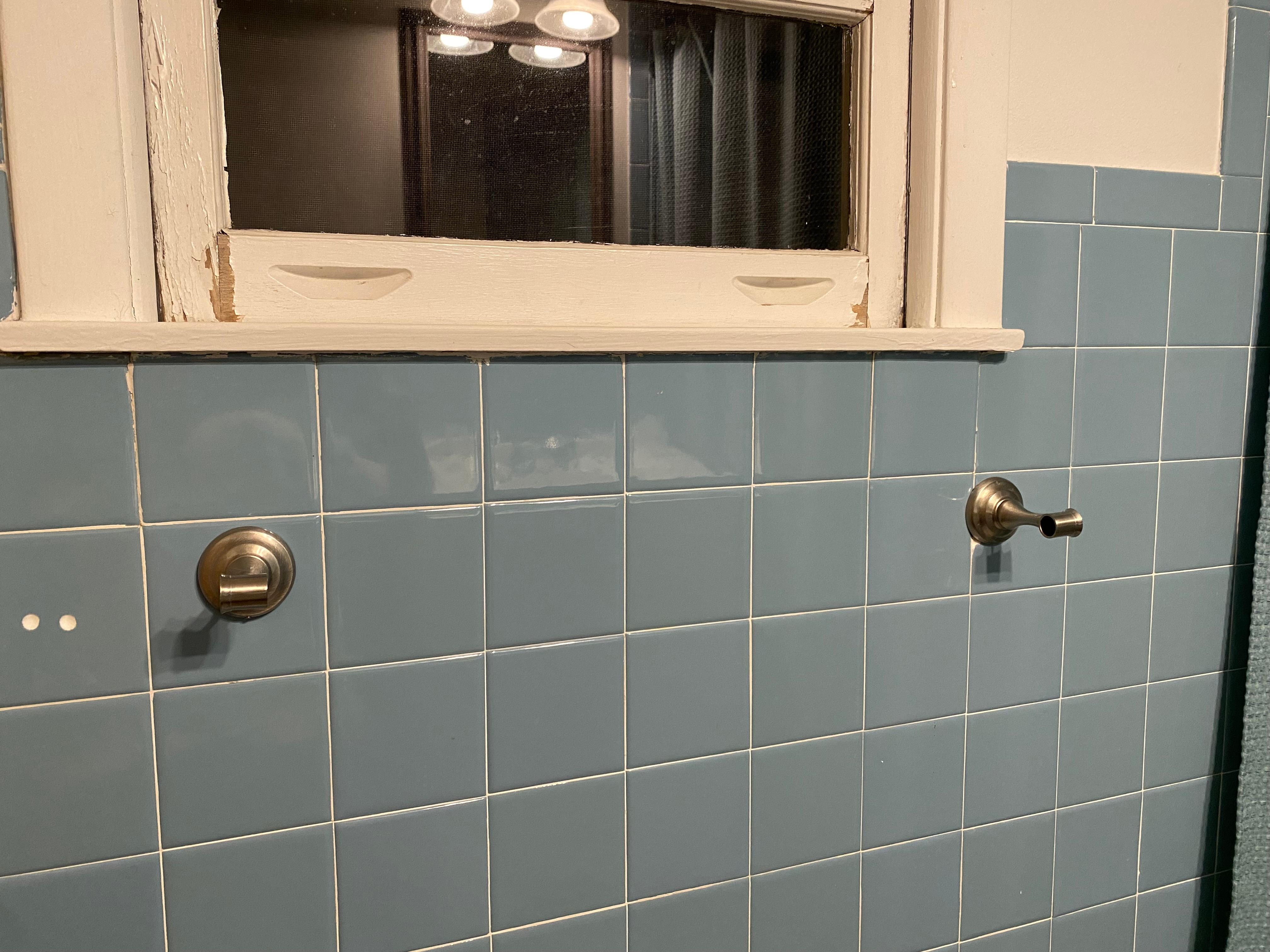 Missing towel rack