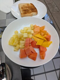 Yummy fruit at breakfast