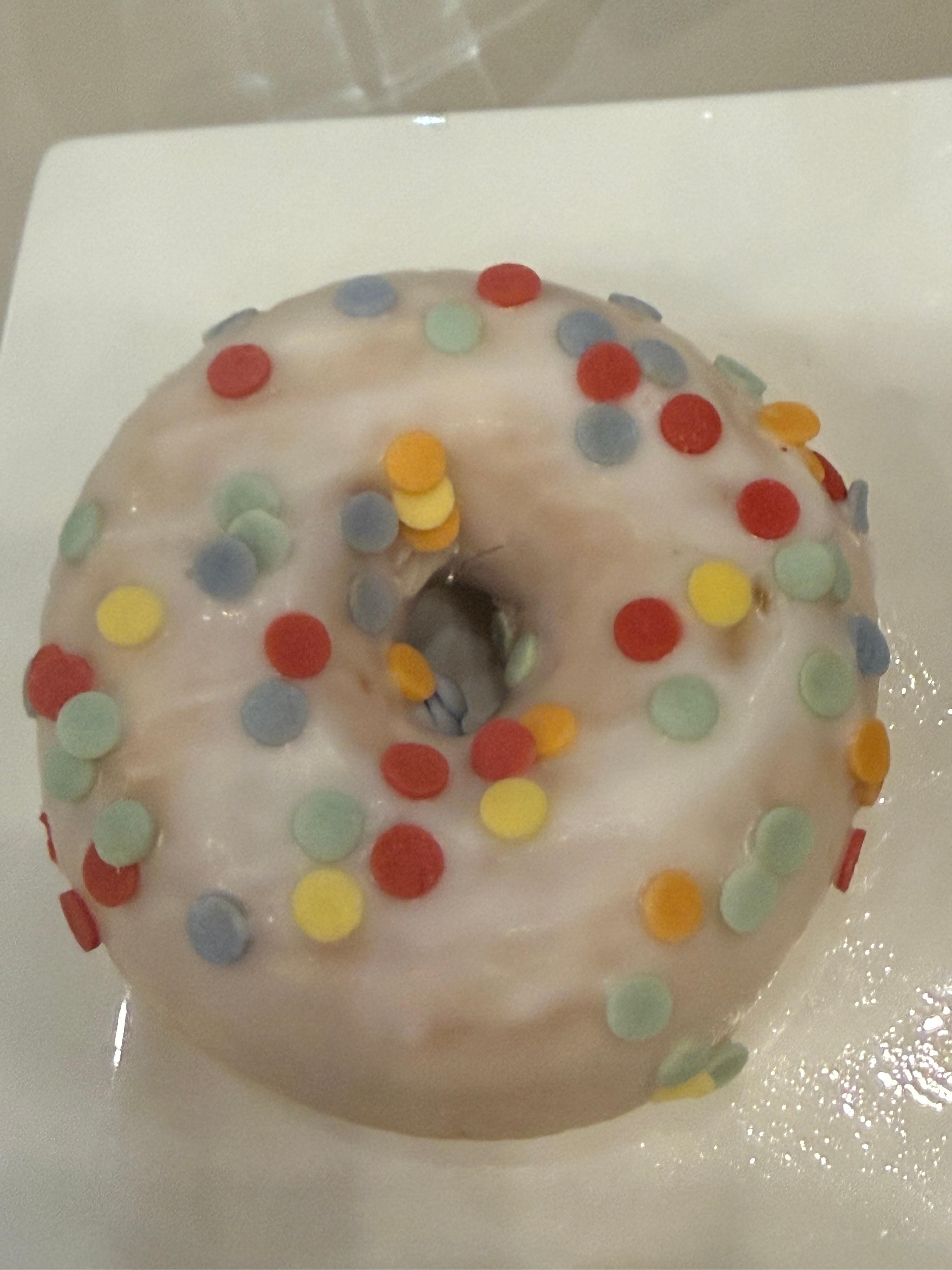 Cute donuts at breakfast 